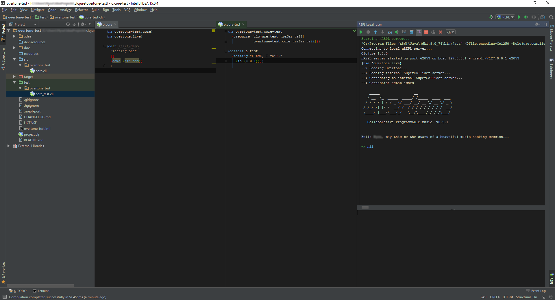 Clojure Environment Setup Degu Studios
